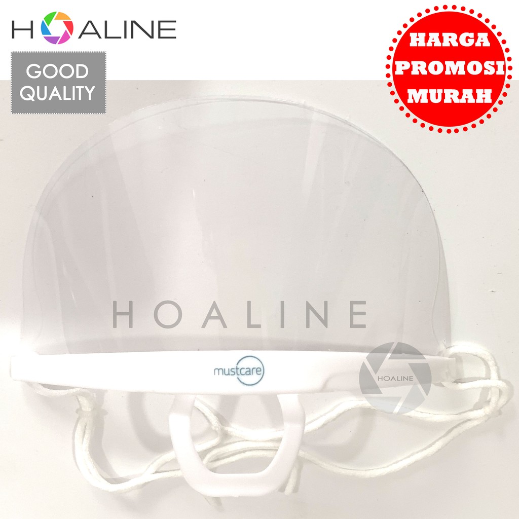 Jual Mask plastic transparent / masker penutup mulut plastik transparan ...