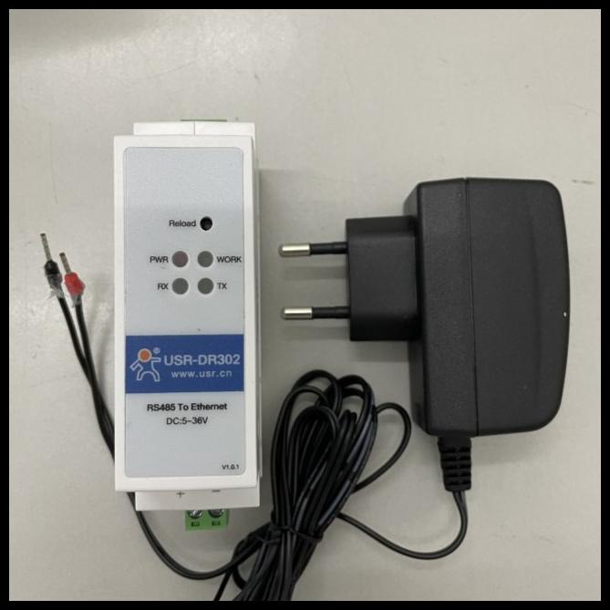Jual Usr-Dr302 + Adaptor Power Supply Serial Modbus To Ethernet Din ...