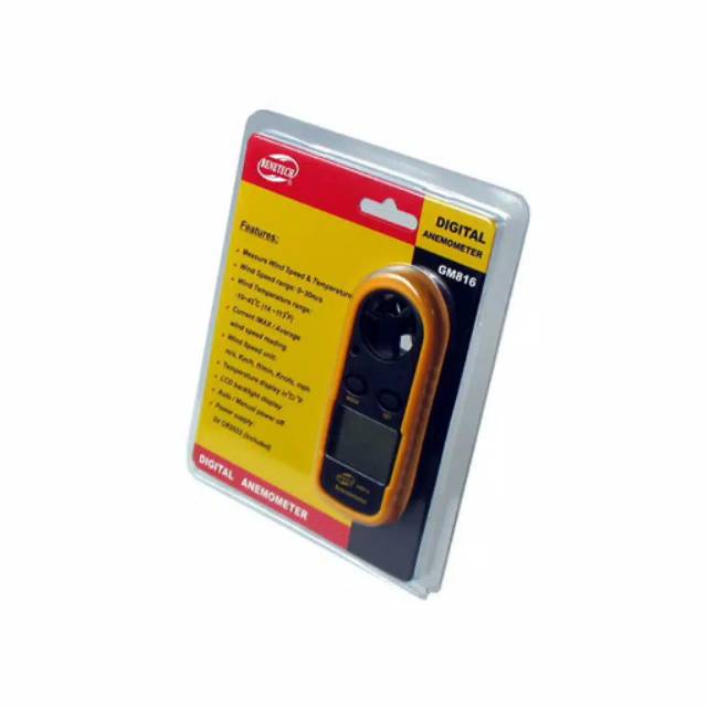 Jual Digital Wind Anemometer GM816 Pengukur Kecepatan Angin GM 816 ...