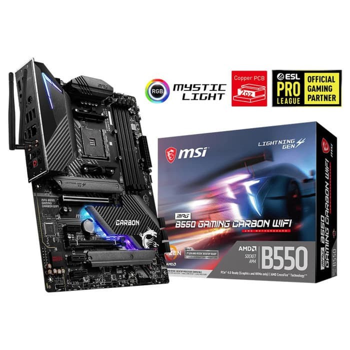 Jual MSI MPG B550 Gaming Carbon Wifi (AM4, AMD Promontory B550, DDR4 ...