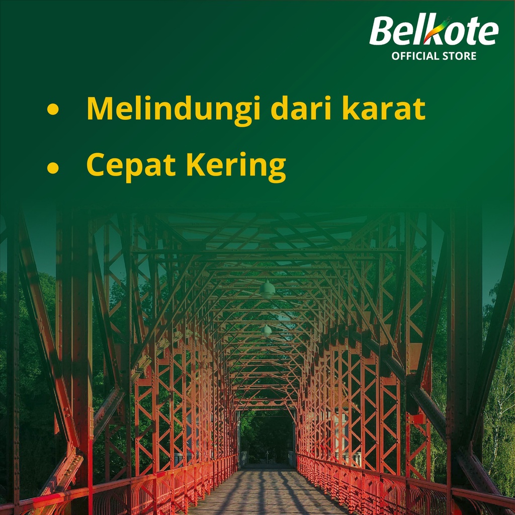 Jual Belkote Zinc Chromate - Oxide Red 1 Kg (Cat Dasar Besi / Cat Meni ...