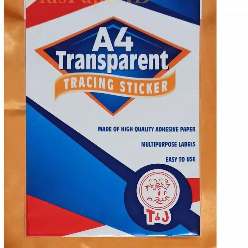 Jual Label Sticker Transparan / Transparent Uk A4 Tracing Sticker ...