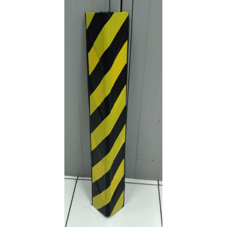 Jual pengaman karet sudut tiang parkir kuning hitam,rubber corner guard ...