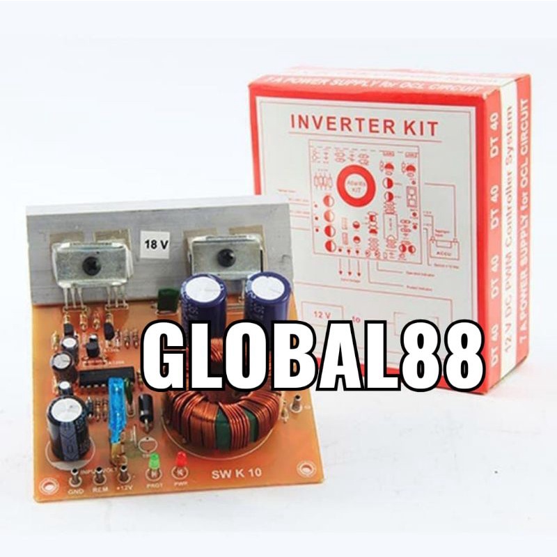 Jual KIT INVERTER 18V CT INPUT 12V 12 VOLT OUT 18V CONVERTER DC TO DC ...