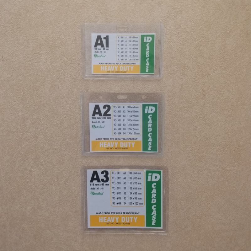 Jual ID CARD HOLDER Id CARD case DATAFLEX A1 heavy duty. NAMETAG ...