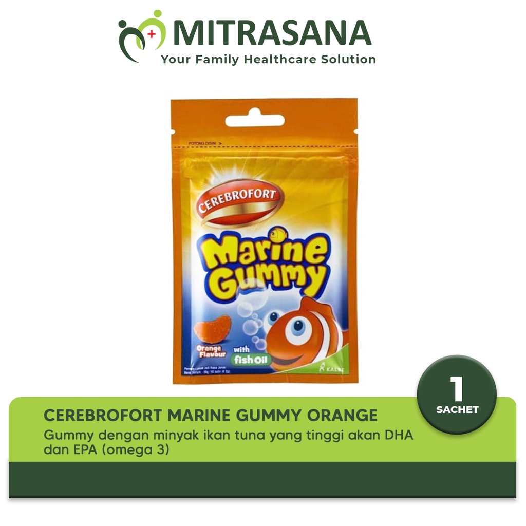 Jual Cerebrofort Marine Gummy Sachet - Orange - Vitamin Anak Untuk ... Jual Cerebrofort Marine Gummy Sachet - Orange - Vitamin Anak Untuk ...