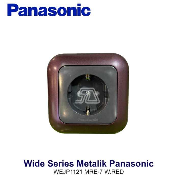 Jual Panasonic WS Schuko Stop Kontak 1G CP Gold WEJP1121 MRE-7 W.RED ...