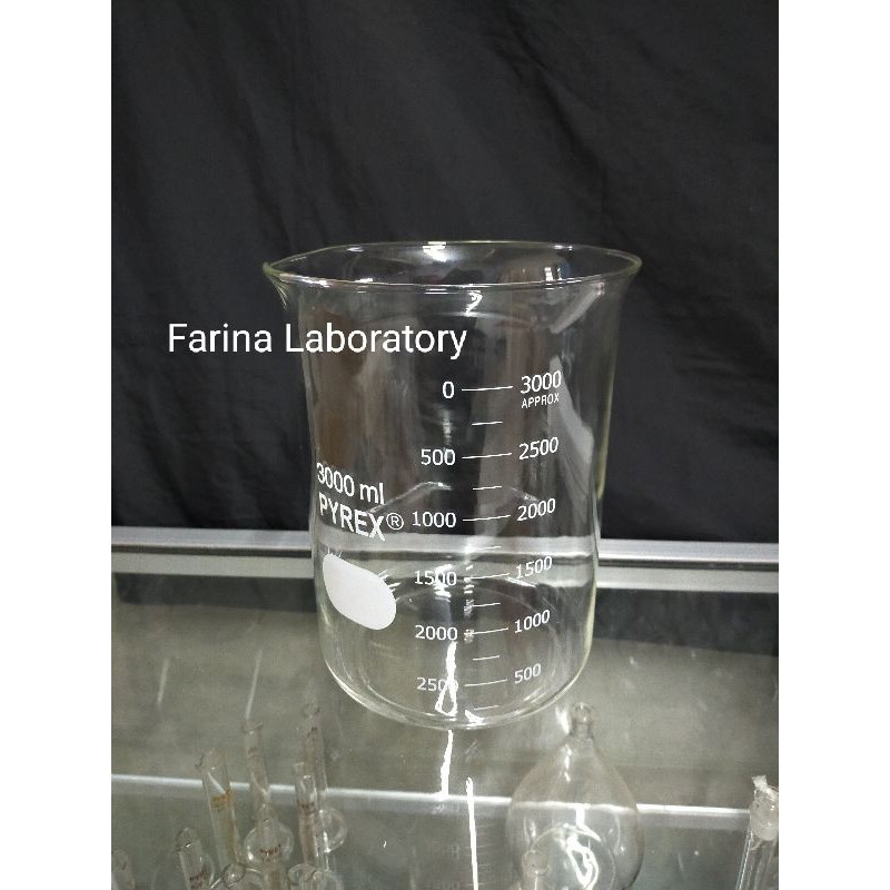 Jual Beaker Glass 3000ml Pyrex Class A | Shopee Indonesia