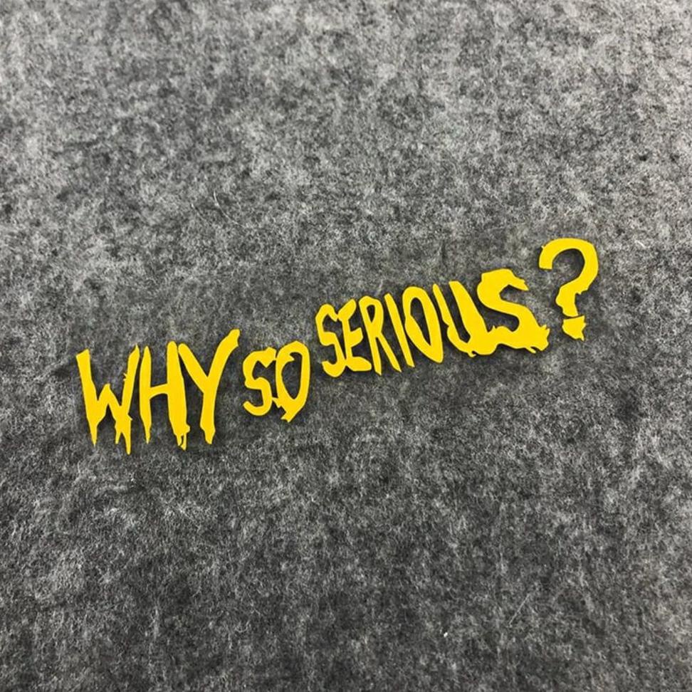 Jual Stiker Decal Joker Mengapa Begitu Serius Helem,Motor,Mobil,Lap UK ...