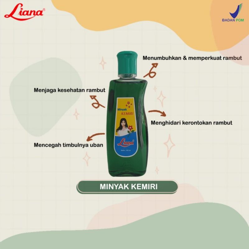 Jual MINYAK RAMBUT KEMIRI LIANA | Shopee Indonesia