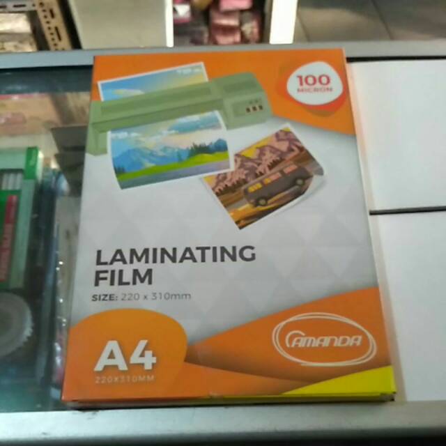 Jual Amanda Laminating Film A4/Plastik Laminating ukuran A4. | Shopee Indonesia