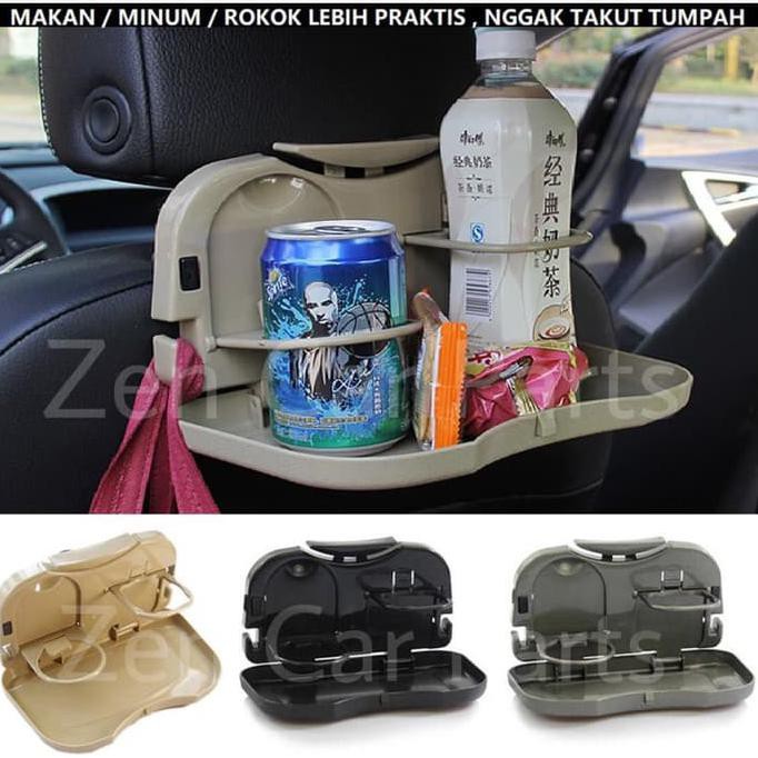 Jual Travel Dining Tray Meja portable mobil botol Car Rak Lipat Minum ...