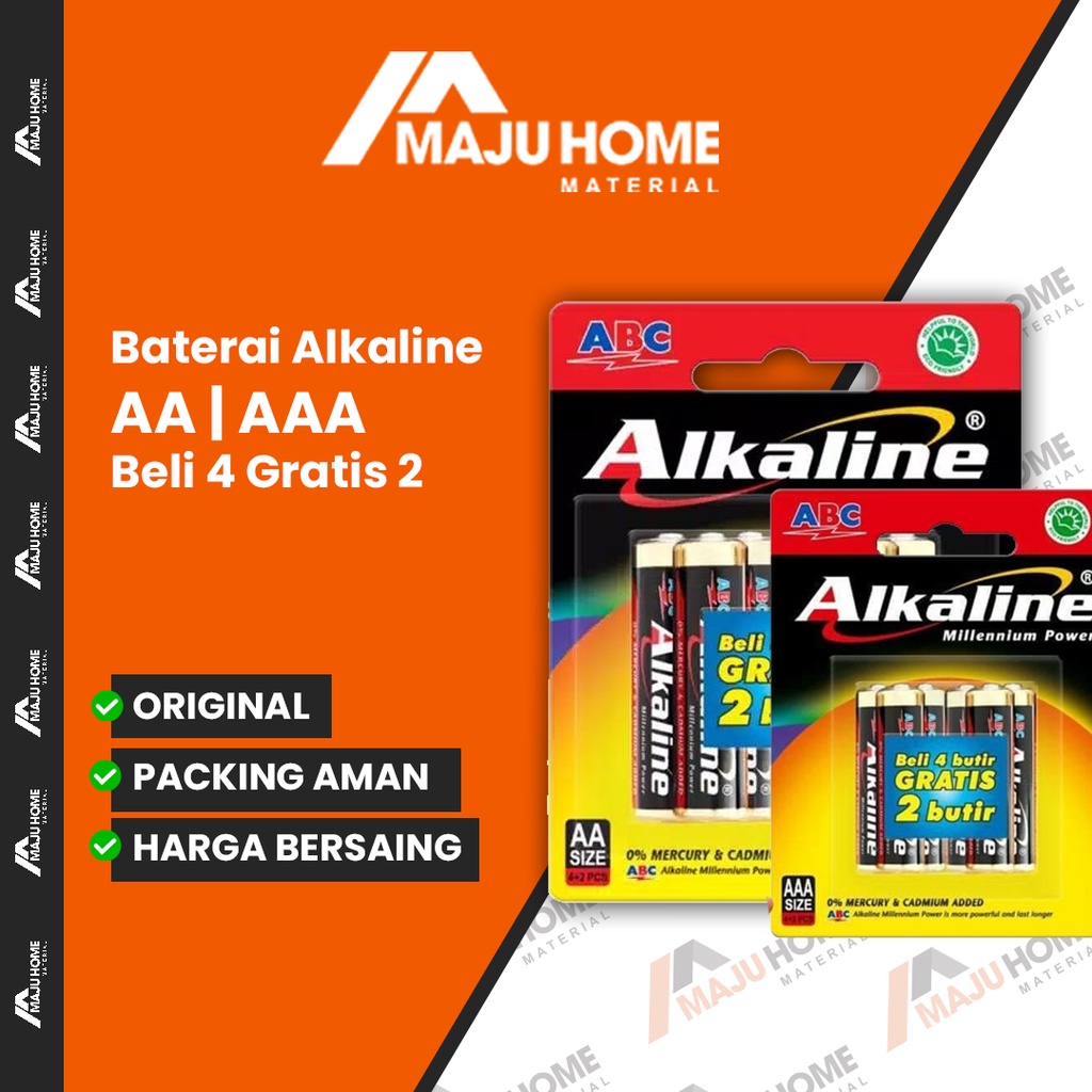 Jual Baterai ABC Alkaline AA LR06 | AAA LR03 Beli 4 Gratis 2 (Isi 6 PCS ...