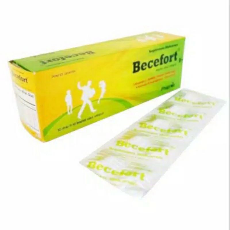 Jual BECOFORT Vitamin C 500mg / Multivitamin untuk daya tahan tubuh ...