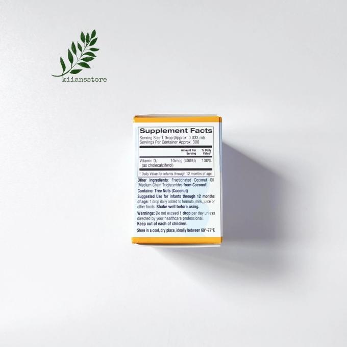 Jual California Gold Nutrition Baby Vitamin D3 Drops 10 mcg (400 IU ...