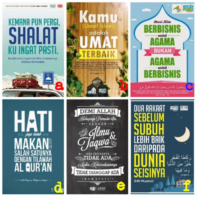 Jual Poster kata kata islami | Shopee Indonesia