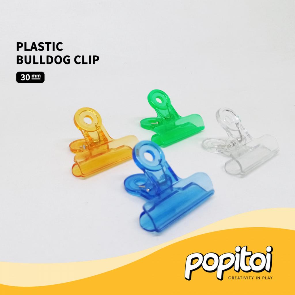 Jual Plastic Bulldog Clip Paper Clip Warna Warni Penjepit Klip Kertas ...