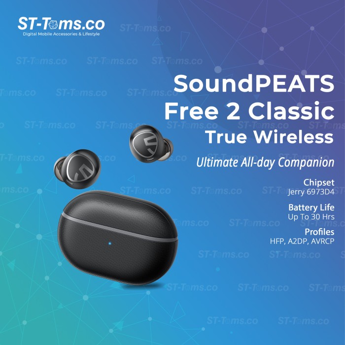 Jual SoundPEATS Free 2 Classic True Wireless Earbuds TWS Bluetooth V5.1 ...