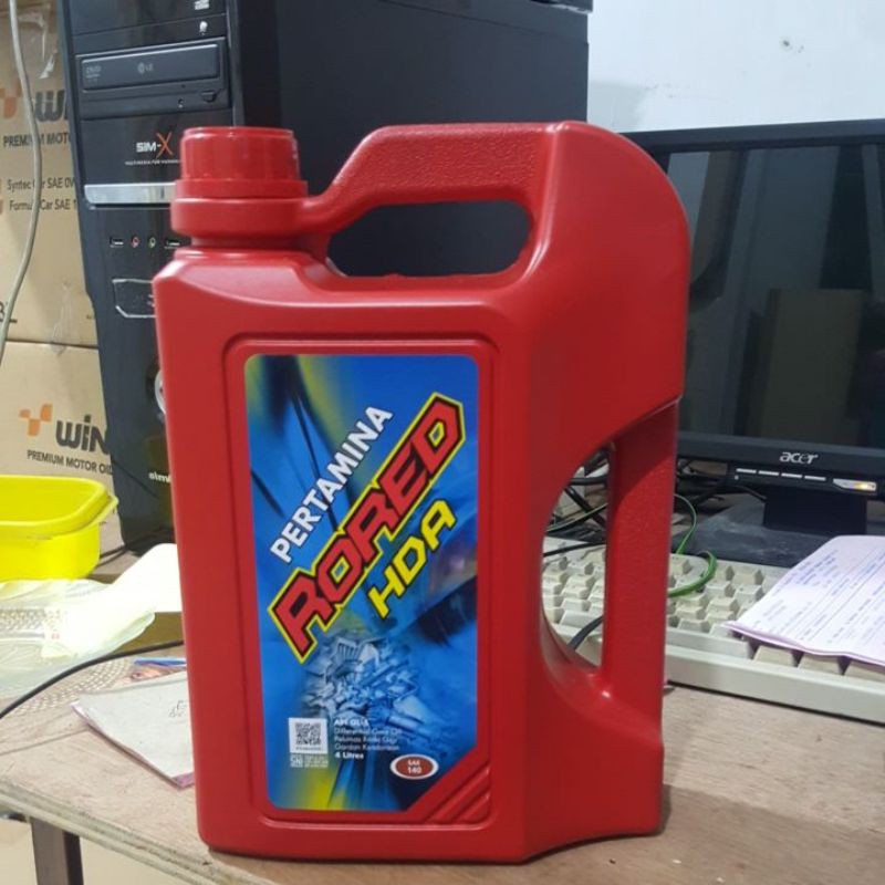 Jual Oli Gear Gardan Pertamina Rored HDA SAE 140 Galon 4Liter | Shopee ...