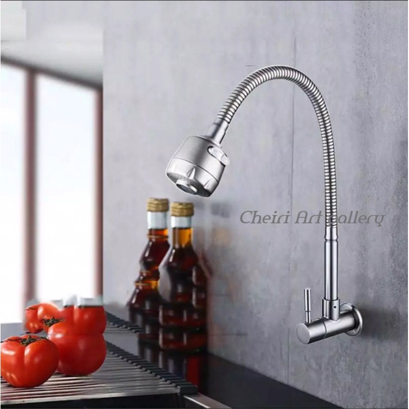 Jual Kran Dapur Fleksibel putar 360 Stainless 304 Anti karat/ Kran ...