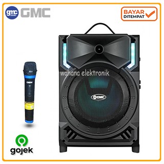 Jual Speaker Aktif Portable GMC 8inch 897H 897R / Speker Bluetooth ...