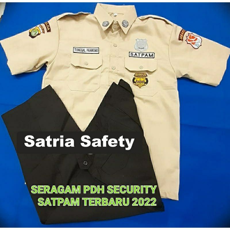 Jual SERAGAM PDH SATPAM /SERAGAM PDH SATPAM SECURITY TERBARU | Shopee ...