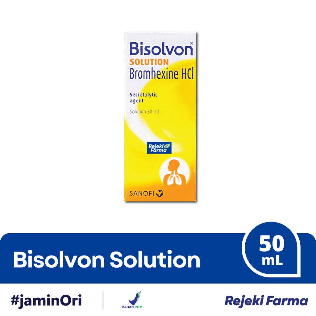 Jual Bisolvon Solution Larutan Sirup 50 mL - 50mL Obat Batuk Berdahak ...