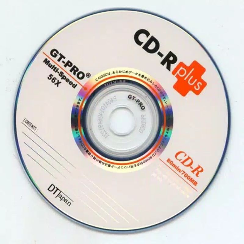 Jual Eceran CD-R Plus GT-PRO 56x / Disc Blank /CD Kosong | Shopee Indonesia