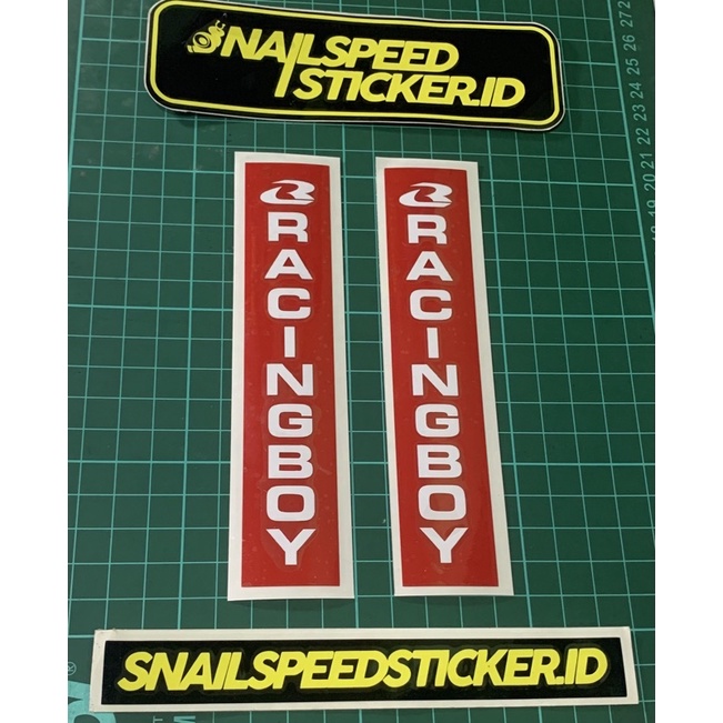 Jual Sticker logo RCB RACING BOY shockbreaker bottom set 14cm | Shopee ...