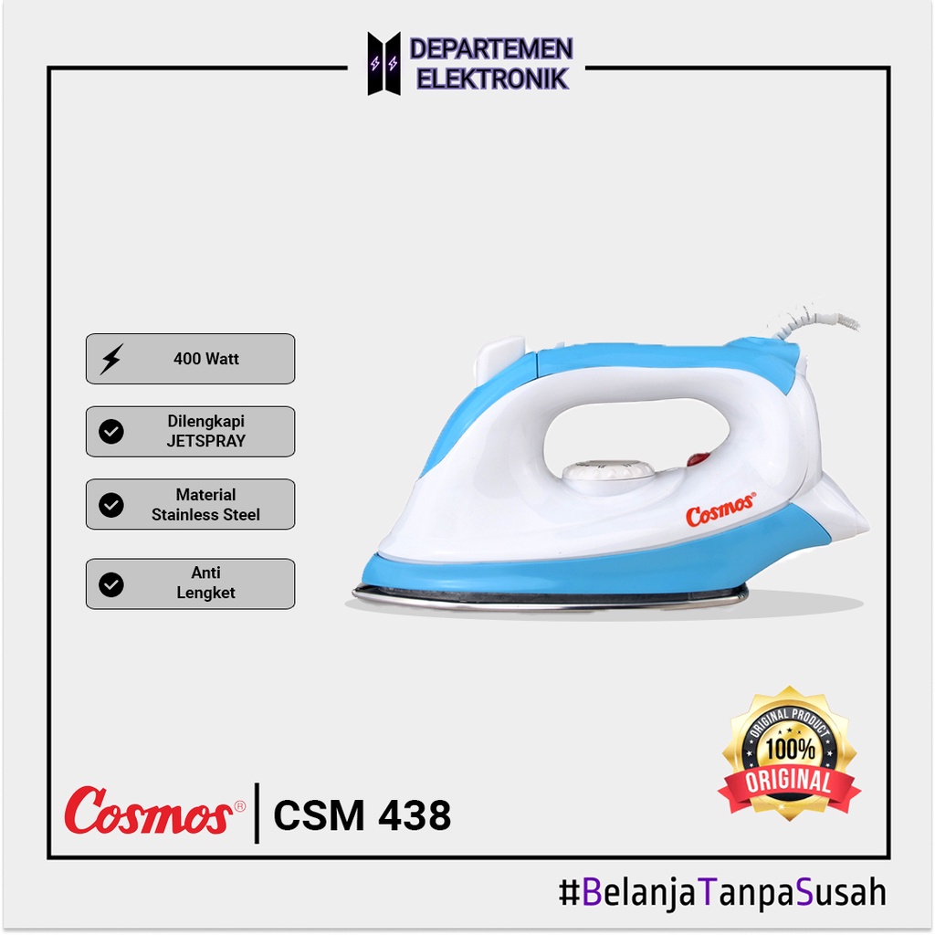 Jual Cosmos CIS 438 – Setrika / Seterika Jetspray 400 Watt MURAH BANGET ...