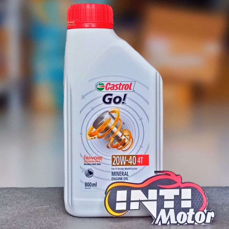 Jual Oli mesin CASTROL GO 800 ml packing warna Putih Original asli ori ...