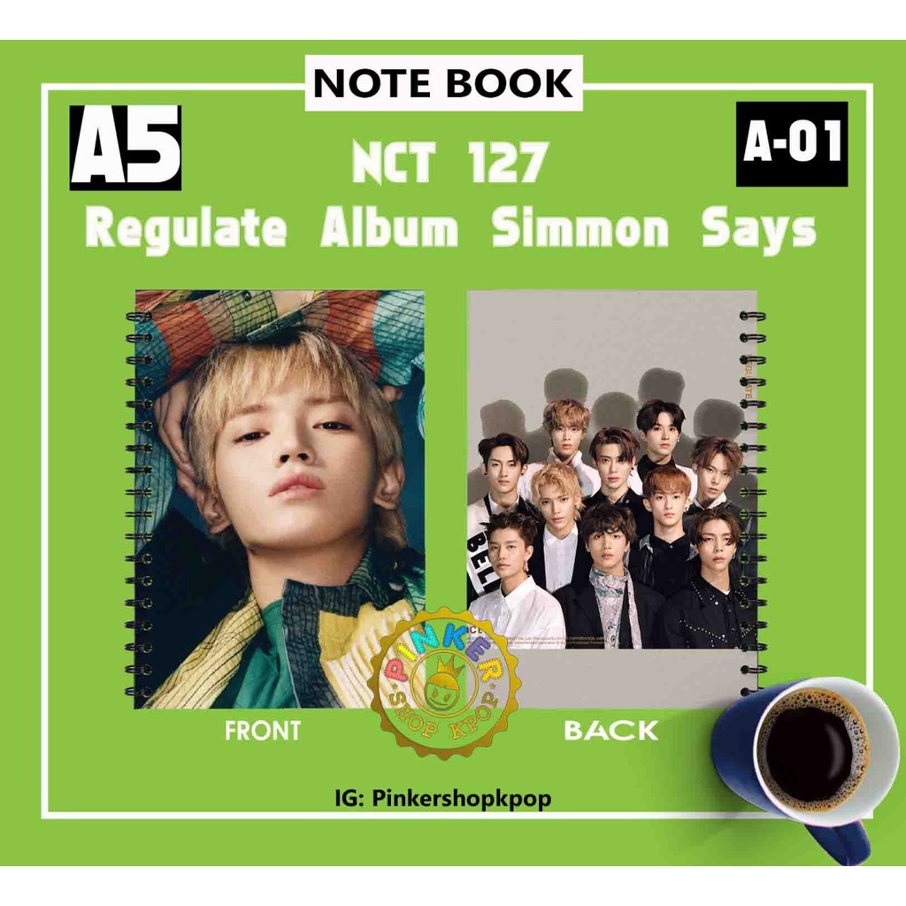 Jual Note/Notebook A5 NCT 127 Regulate Album Simmon Says PLAIN DOT GRID ...