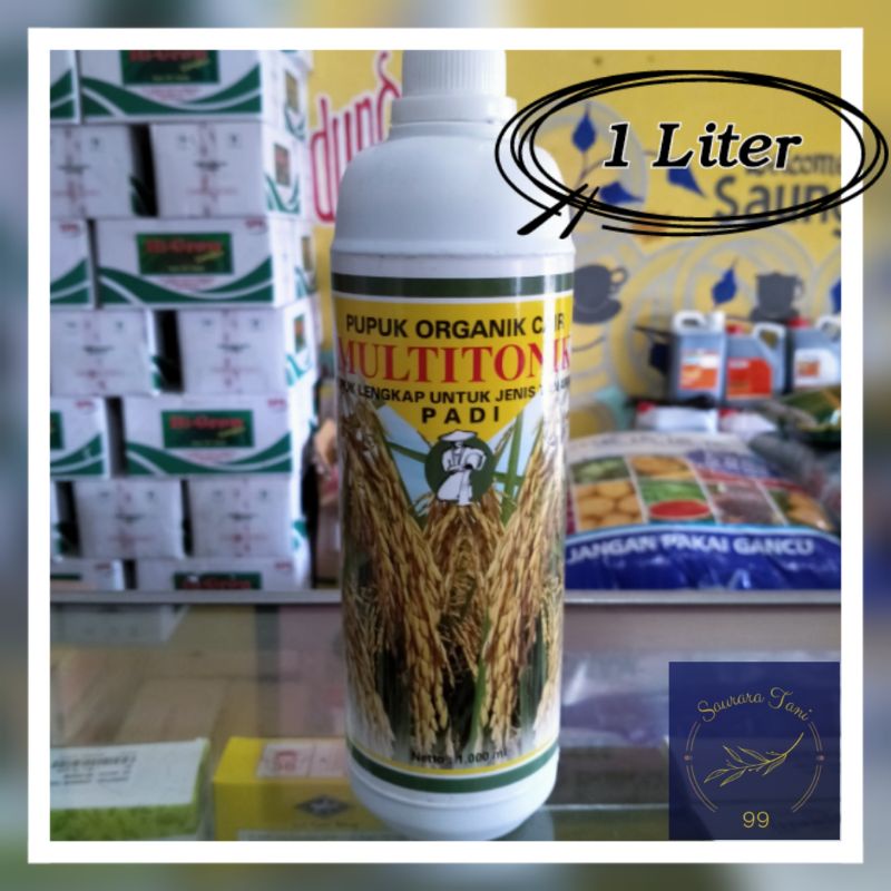 Jual Pupuk Organik Cair Multitonik Padi Menyuburkan Padi Kemasan 1Lt ...
