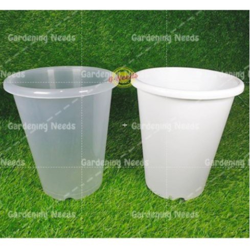 Jual Pot Bunga / Tanaman NKT Tower 12cm Bening Putih Hitam | Shopee ...