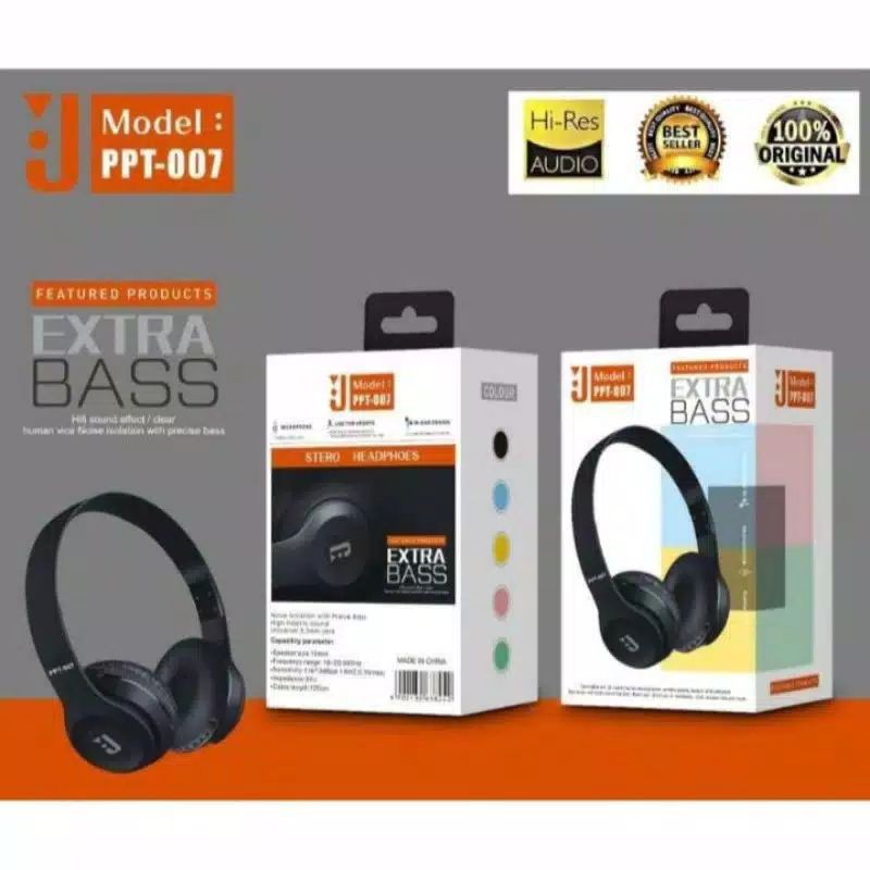 Jual RY- headphone headset earphone HF bando macaron PPT007 1409 ...