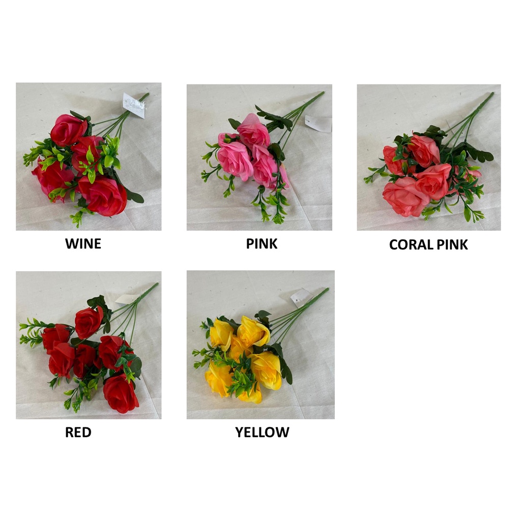 Jual BUNGA BABY ROSE MAWAR KECIL BAHAN SILK MEKAR 6 CABANG KELOPAK ...