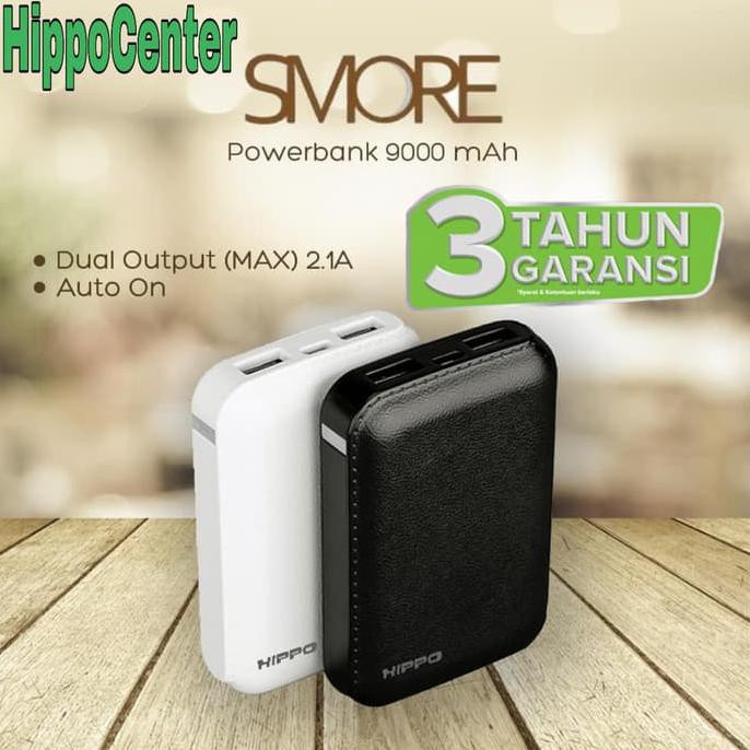 Jual HIPPO POWER BANK 9000MAH SMORE NEW PACK | Shopee Indonesia