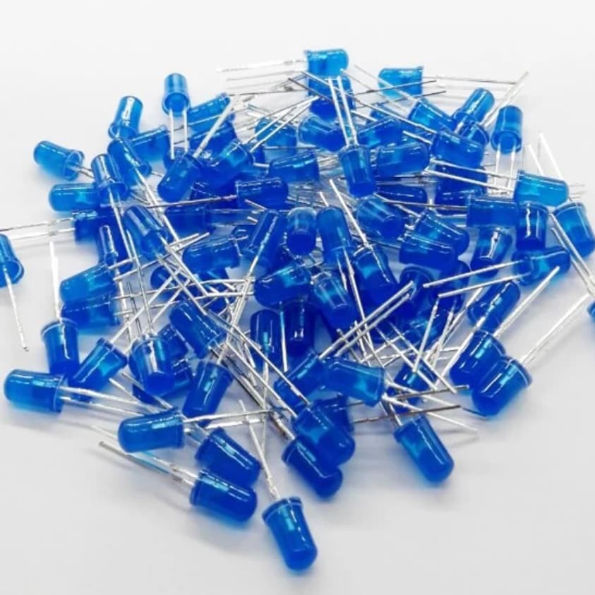 Jual led biru 5mm ( per 4 pcs ) / led biru nyala biru 5mm | Shopee ...
