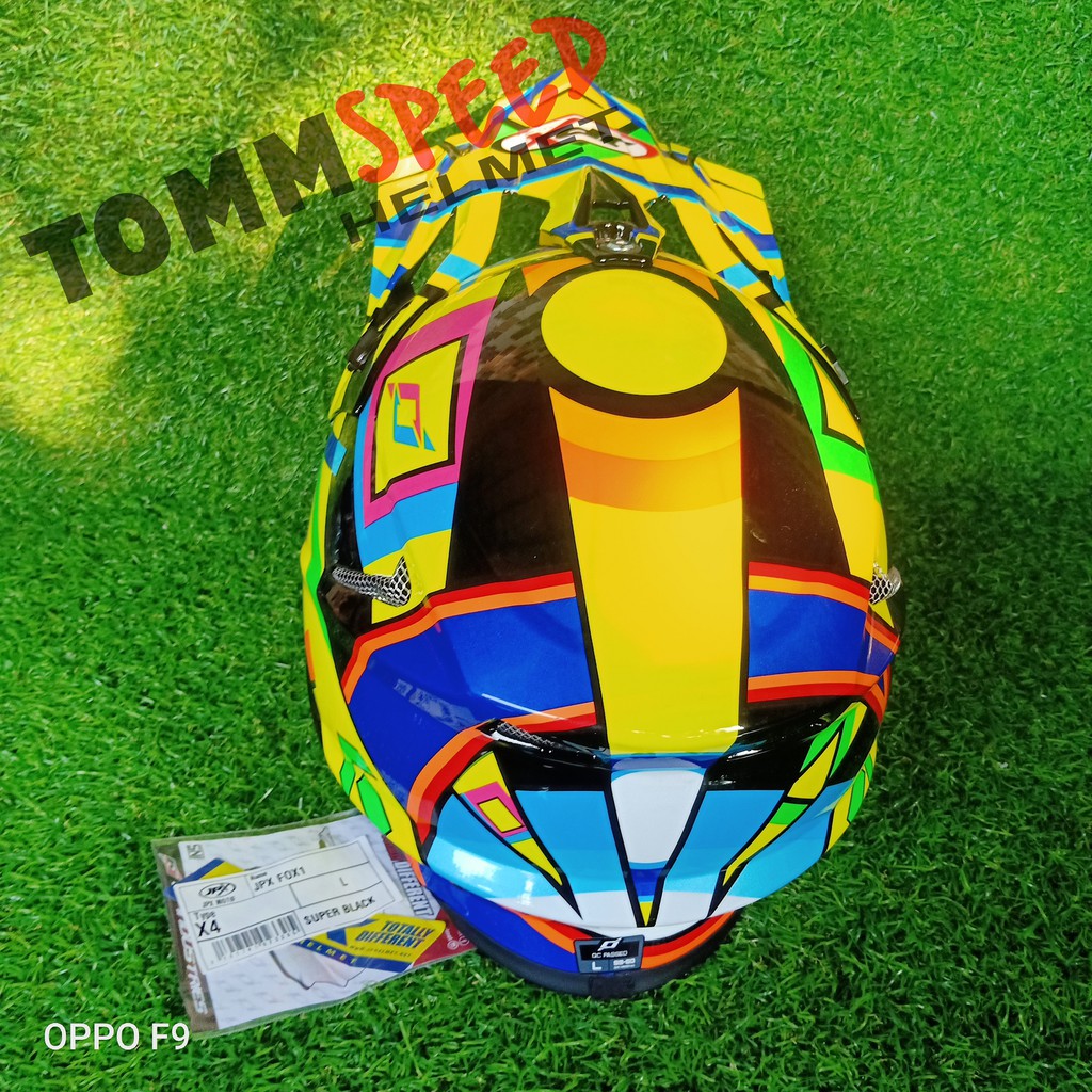 Jual helm cross jpx x10 super black terkeren original 100% | Shopee ...