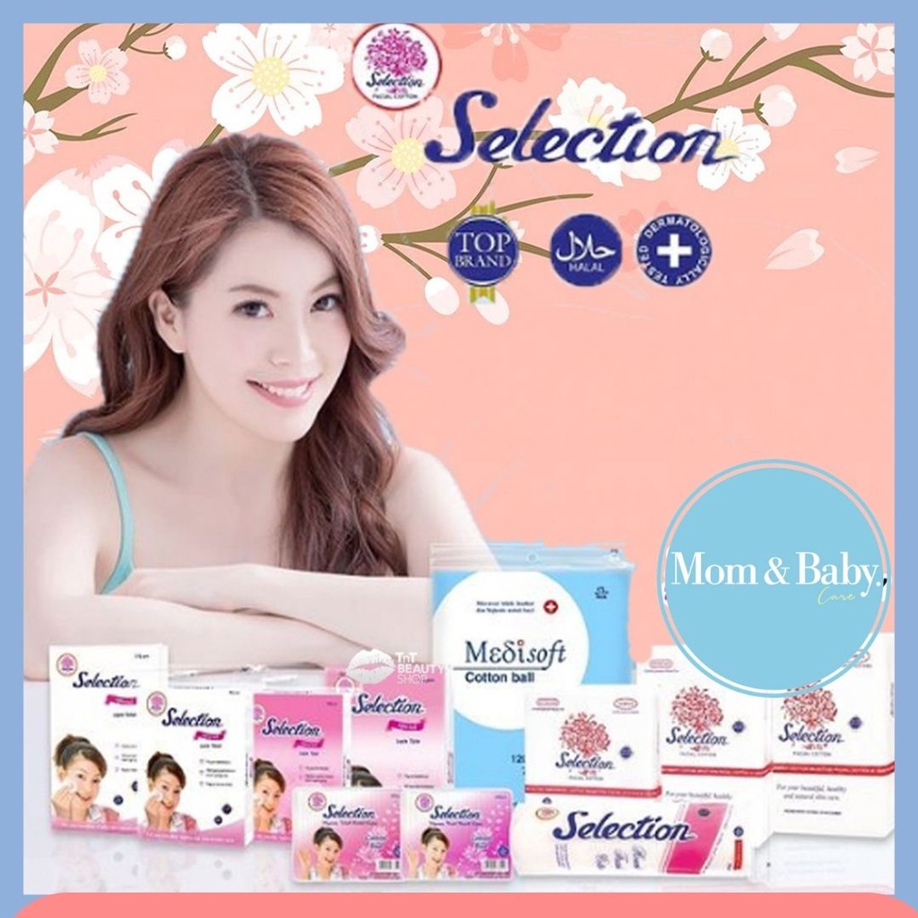 Jual Kapas SELECTION Facial Cotton Round Kapas Wajah Tebal Tipis Oval ...