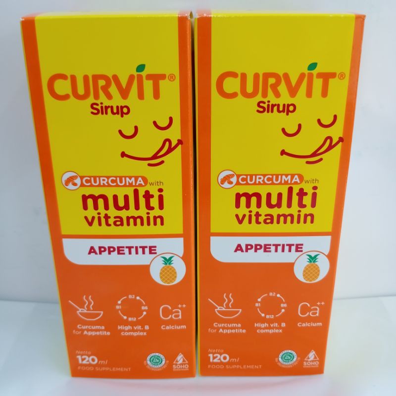 Jual Curvit sirup 120 ml / multivitamin appetite,high vit B complex ...
