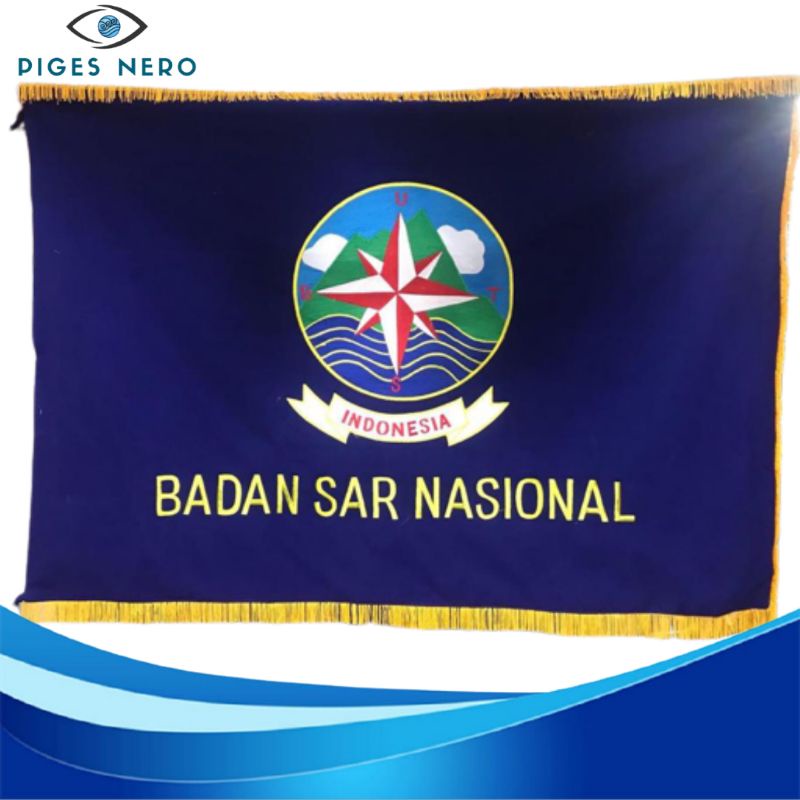 Jual Bendera Ruangan Pataka BSN Bordir 90 cm x 135 cm - Beludru ...