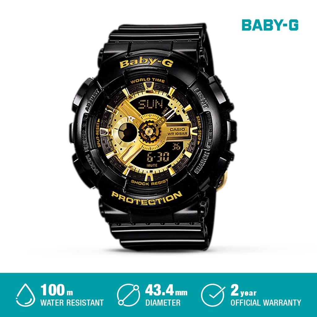 Jual Casio Baby-G Jam Tangan Wanita Analog Original BA-110-1ADR ...