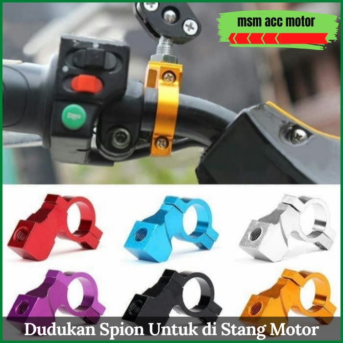 Jual Dudukan Spion Untuk di Stang Motor (Universal) | Shopee Indonesia