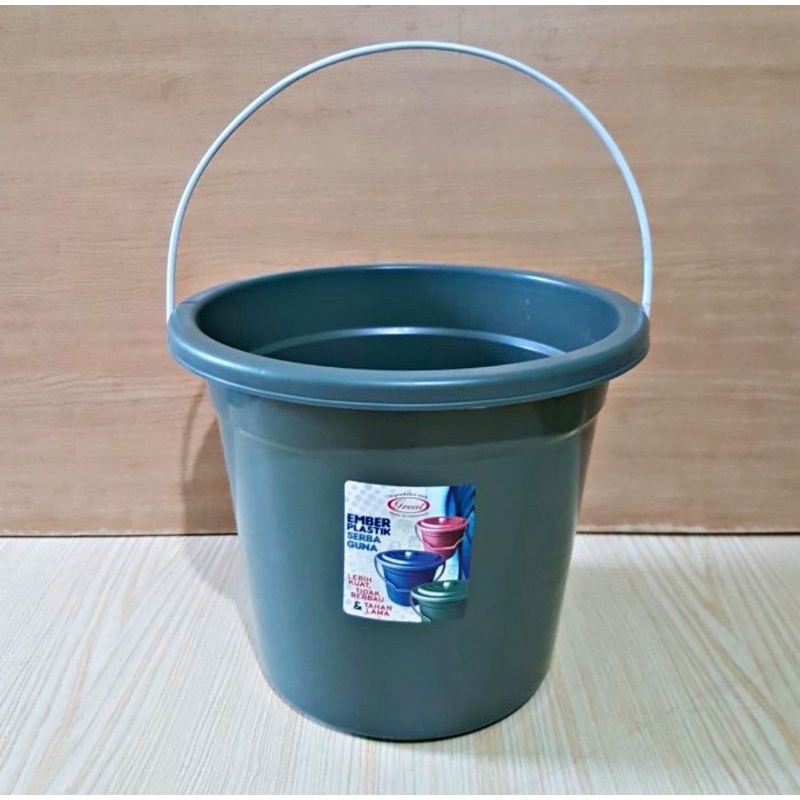 Jual Ember Great Ukuran 3 - 4 - 6 Galon Hijau Gagang Kawat Tanpa Tutup ...