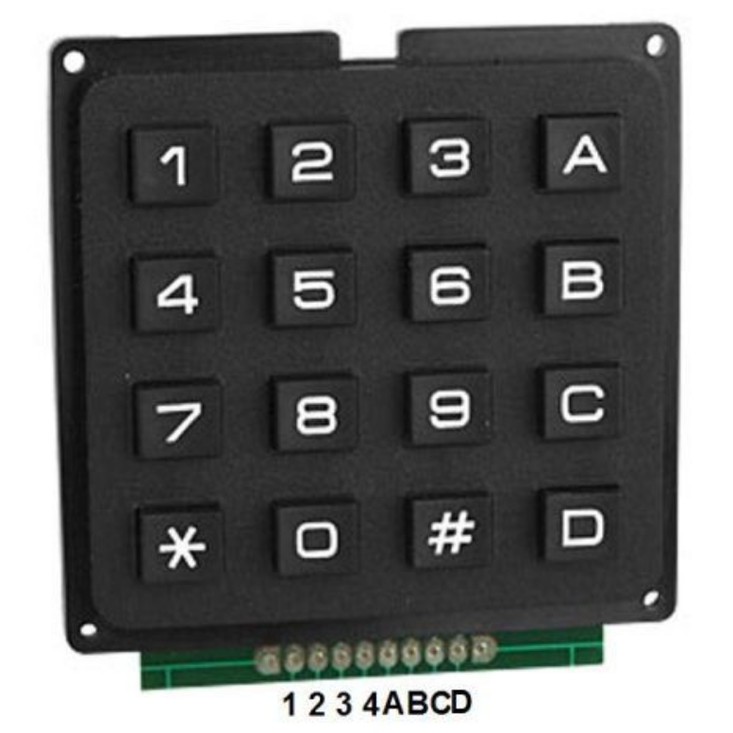 Jual Keypad 4x4 Matrix 16 Keyboard Keypad Use Keys Pic Avr Stamp Shopee Indonesia 