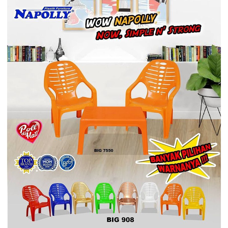 Jual kursi plastik napoli | Shopee Indonesia