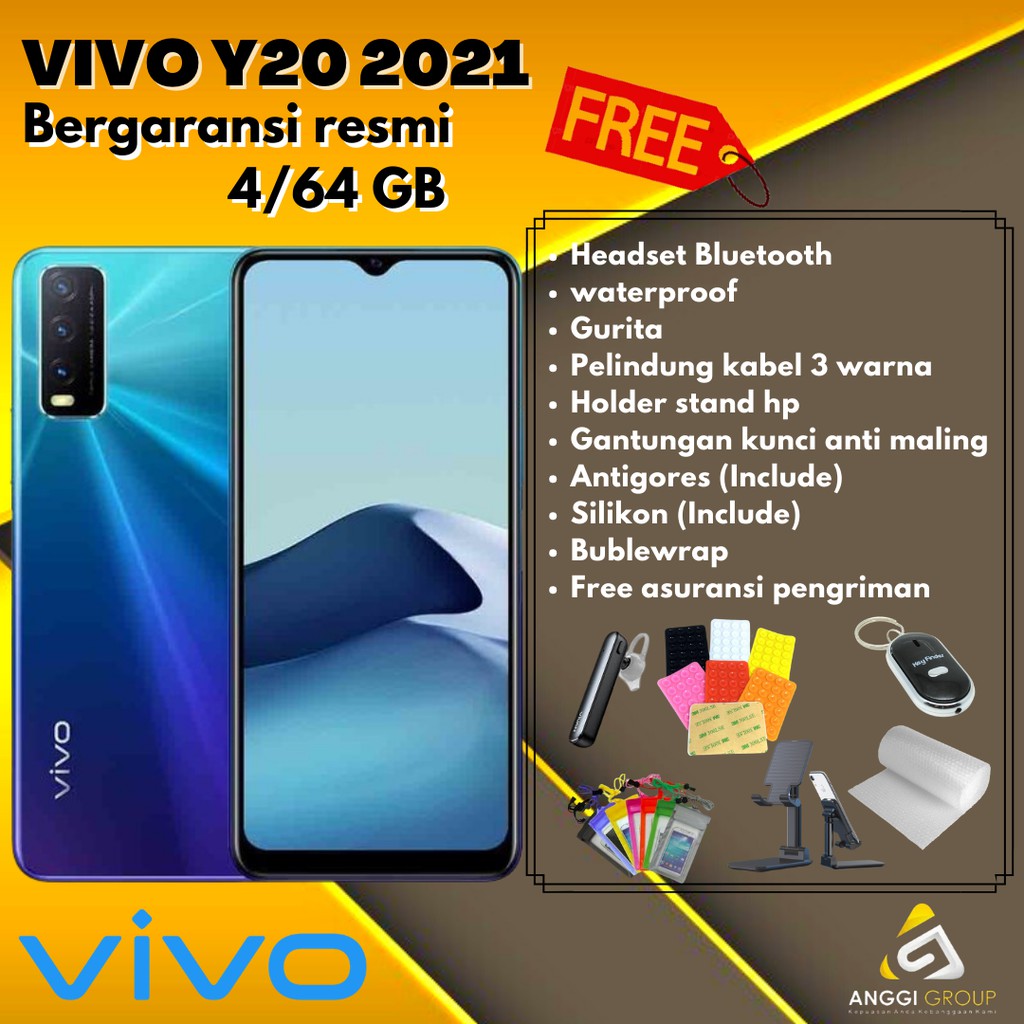 Jual vivo Y20 & Y20 2021 4GB/64GB Dawn White -Ultra Fast Side ...