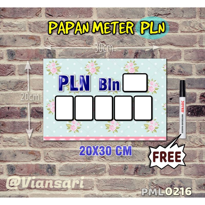 Jual Vian Papan Meter Listrik PLN PAM motif Unik - Shabby 16 | Shopee ...