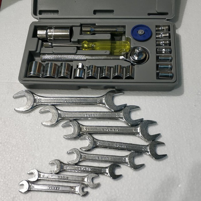 Jual Kunci Pas Set 6-22 Dan Kunci Sock Sok Set 21 Pcs Murah - Kunci Pas ...